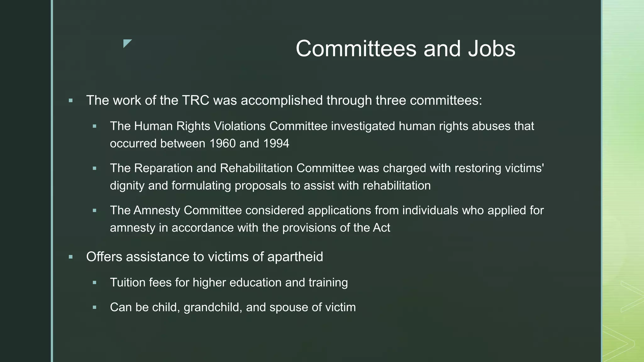 Truth and reconciliation in South Africa | PPTX