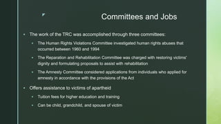 Truth and reconciliation in South Africa | PPTX