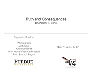 Truth and Consequences | PPT