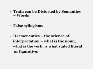 Truth definiton | PPT | Free Download