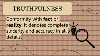 TRUTHFULNESS-PPT.-Finalfinalll.ppt | Internet Safety | Parenting