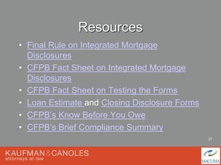 Truth-in-Lending - RESPA: The New Rules | PPTX