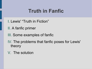 Truth in fanfic | PPT