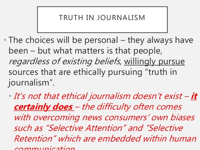 Truth in journalism final LUTHER