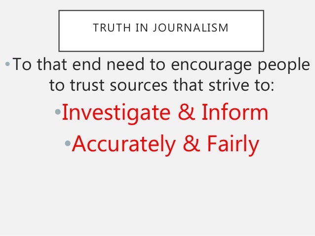 Truth in journalism final LUTHER