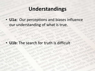 Truth in Media? | PPTX