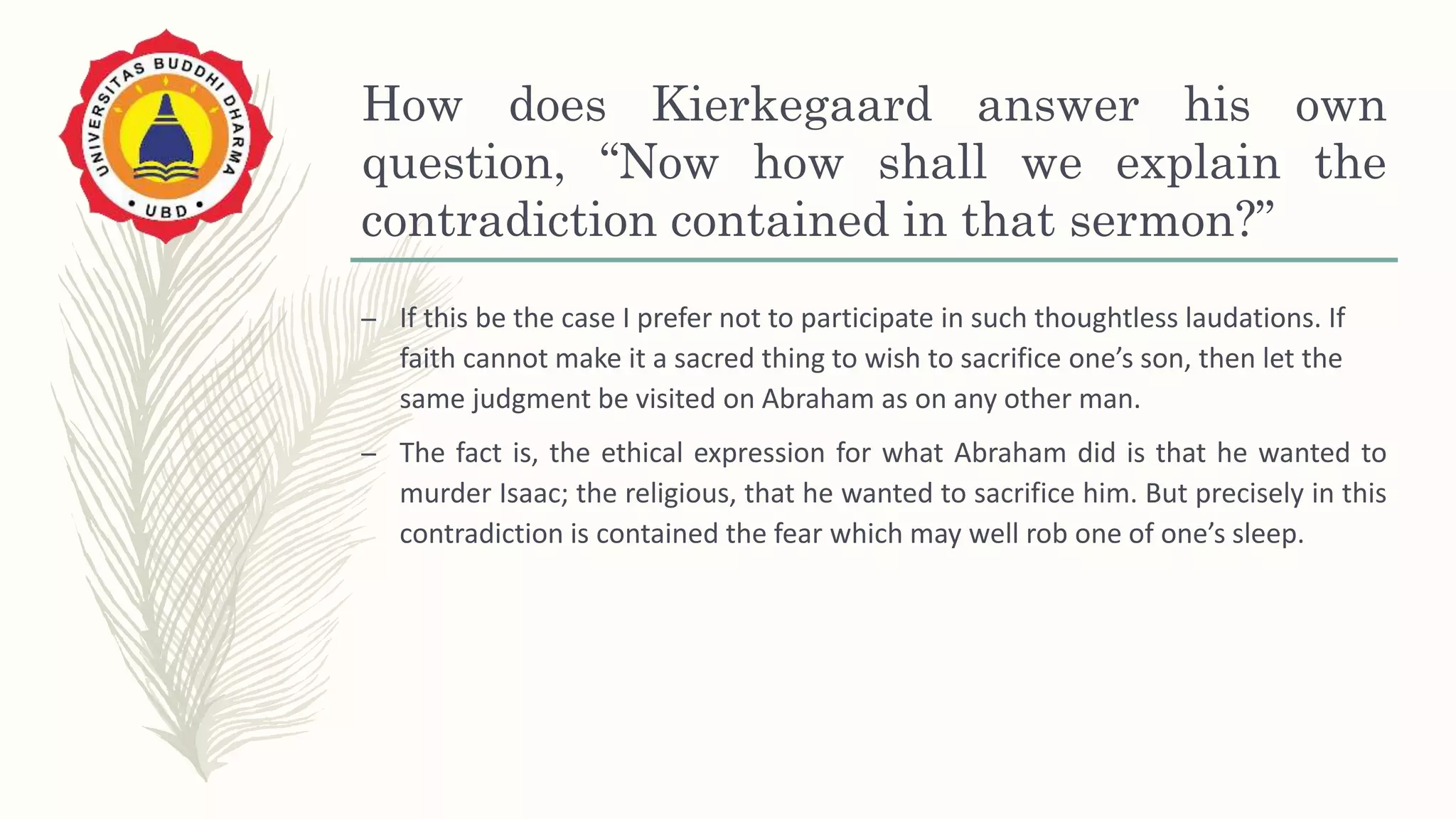 Truth Is Faith By Soren Kierkegaard | PPT