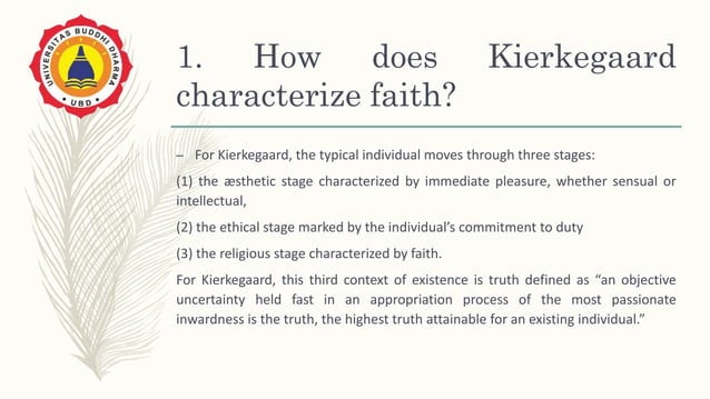 Truth Is Faith By Soren Kierkegaard | PPT