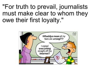 Truth & journalism | PPT