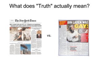 Truth & journalism | PPT
