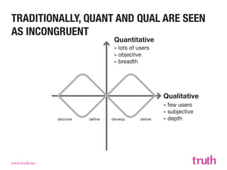 Measuring the value of service design by Erick Mohr, Truth Consulting | PDF