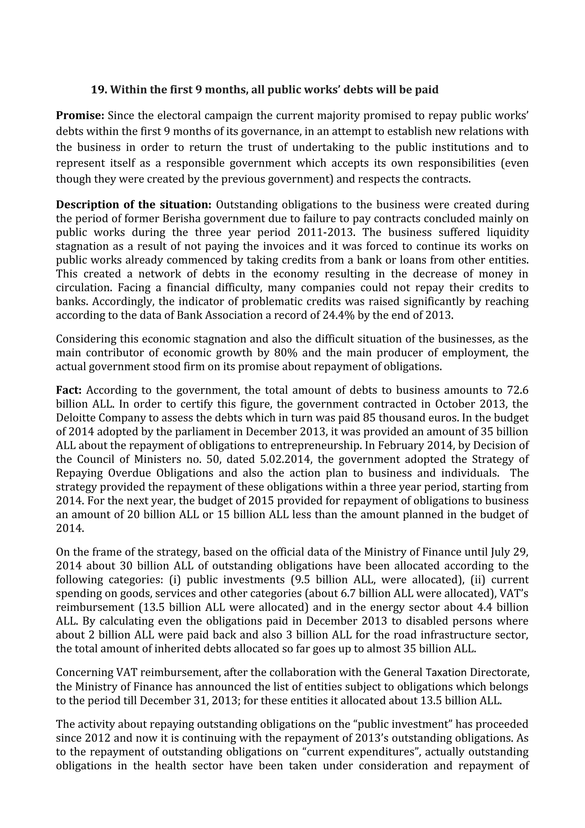 Truthmeter – 365 days of governance - MJAFT | PDF