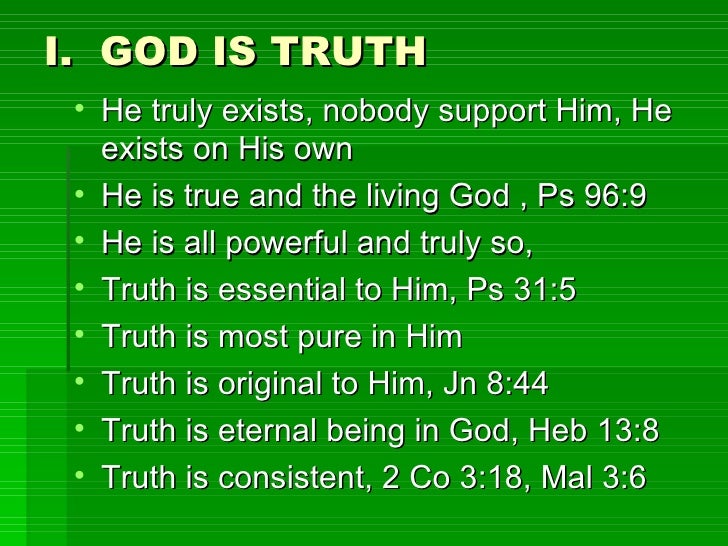 Truth Of God