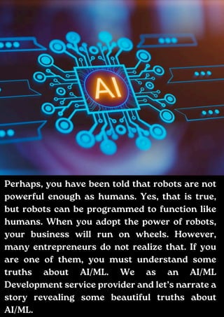 5 Truths About AI/ML Development You Can't Afford to Miss | PDF