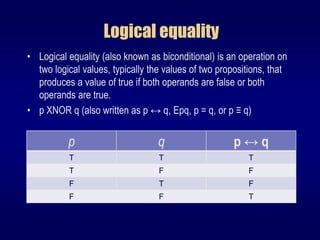 Truth table | PPTX