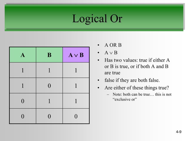 Truth table1 | PPT
