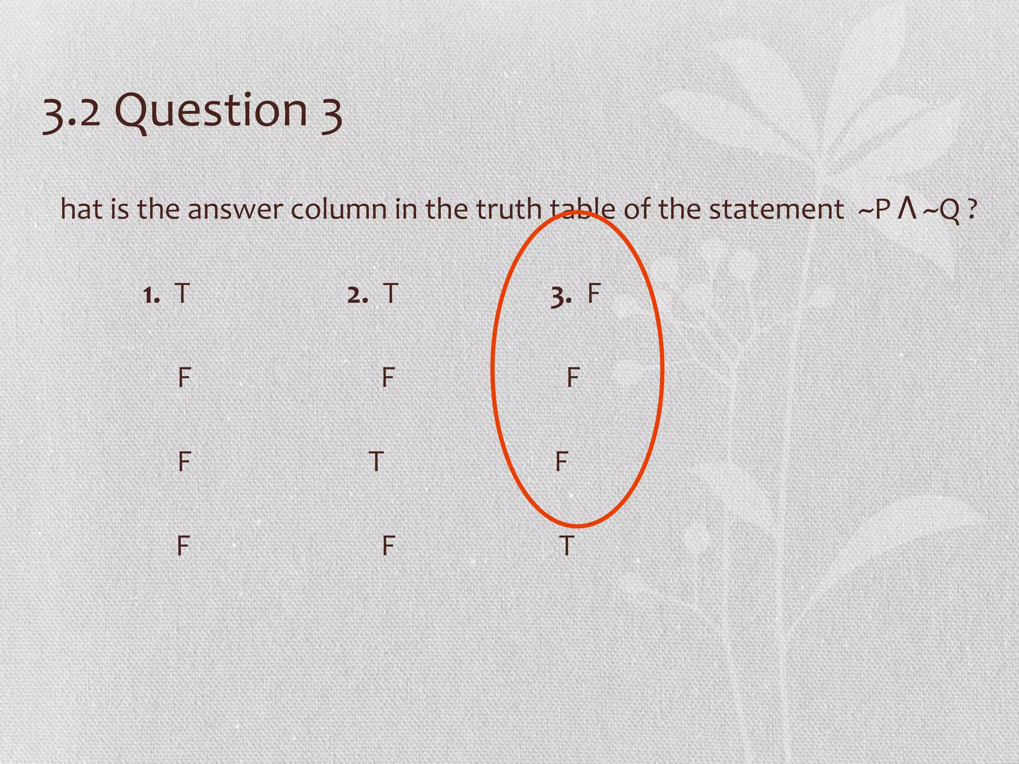 Truth tables | PPT