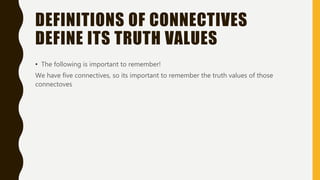 Truth tables | PPT