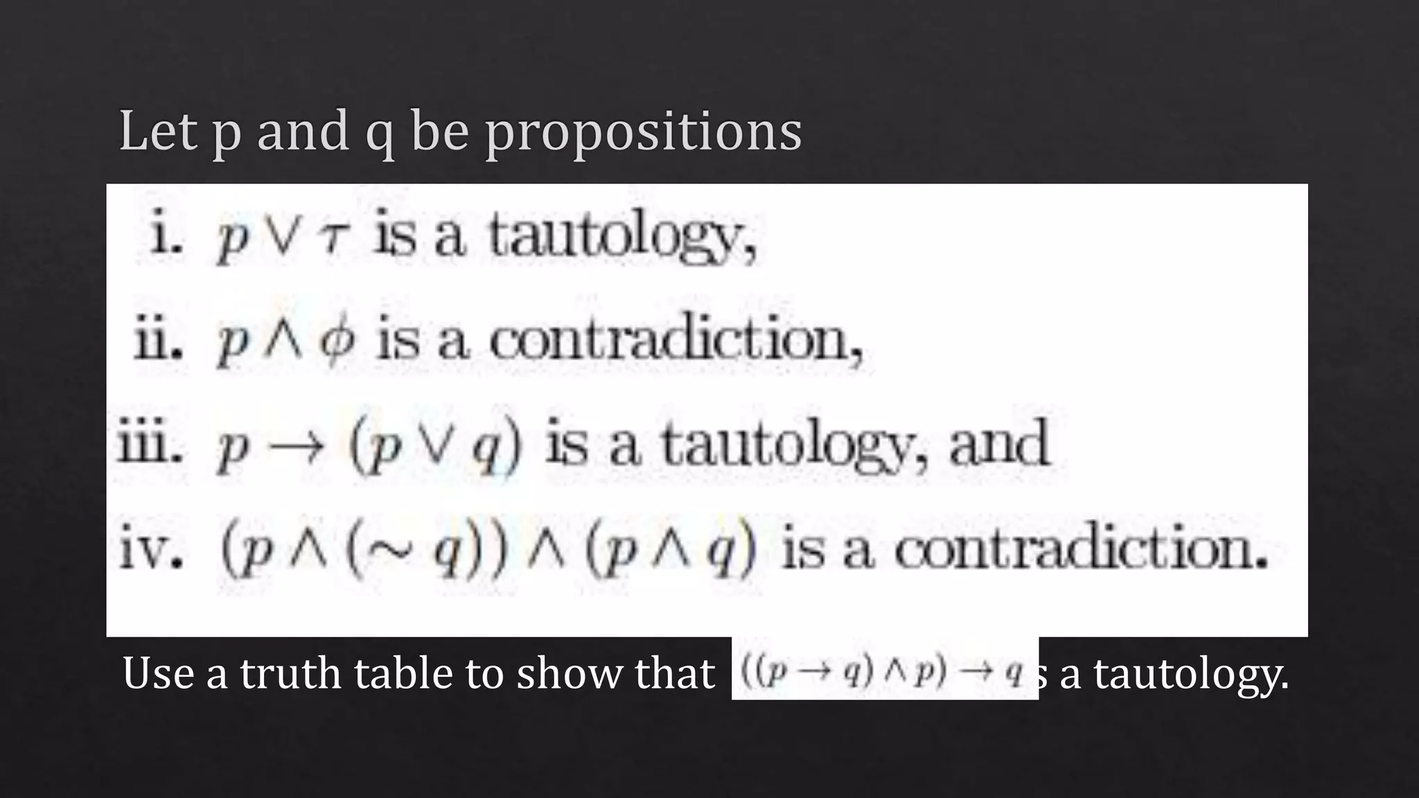 Truth tables | PPTX