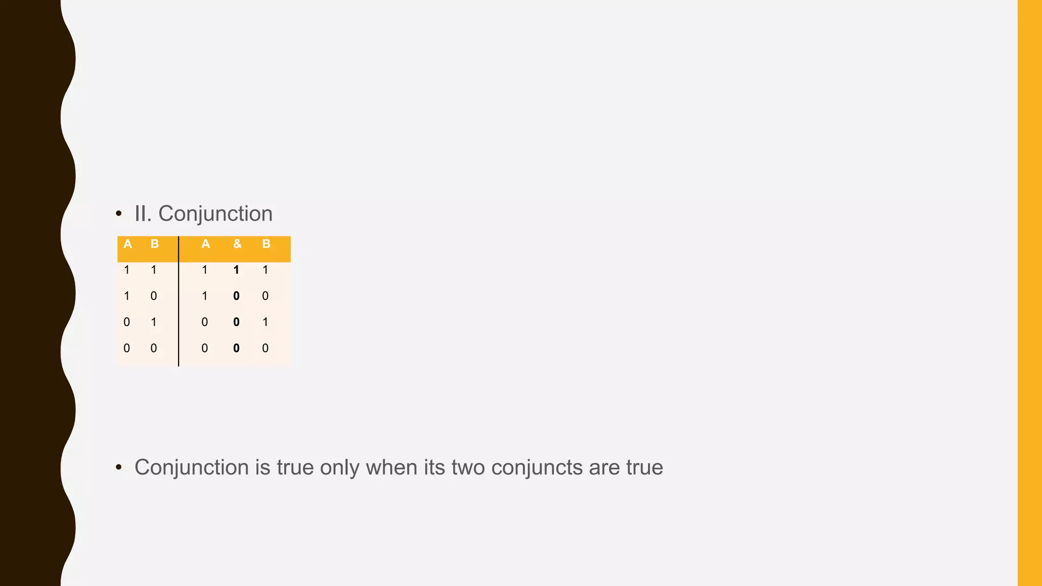 Truth tables complete and p1 of short method | PPT