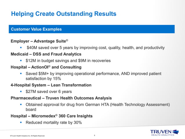 Truven Health Overview | PPT