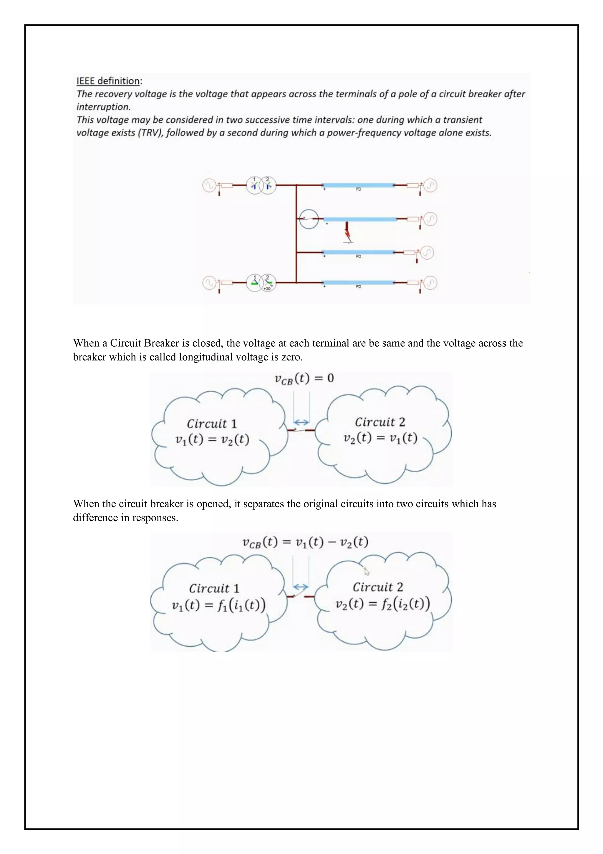 Transient Recovery Voltage Part-1 | PDF