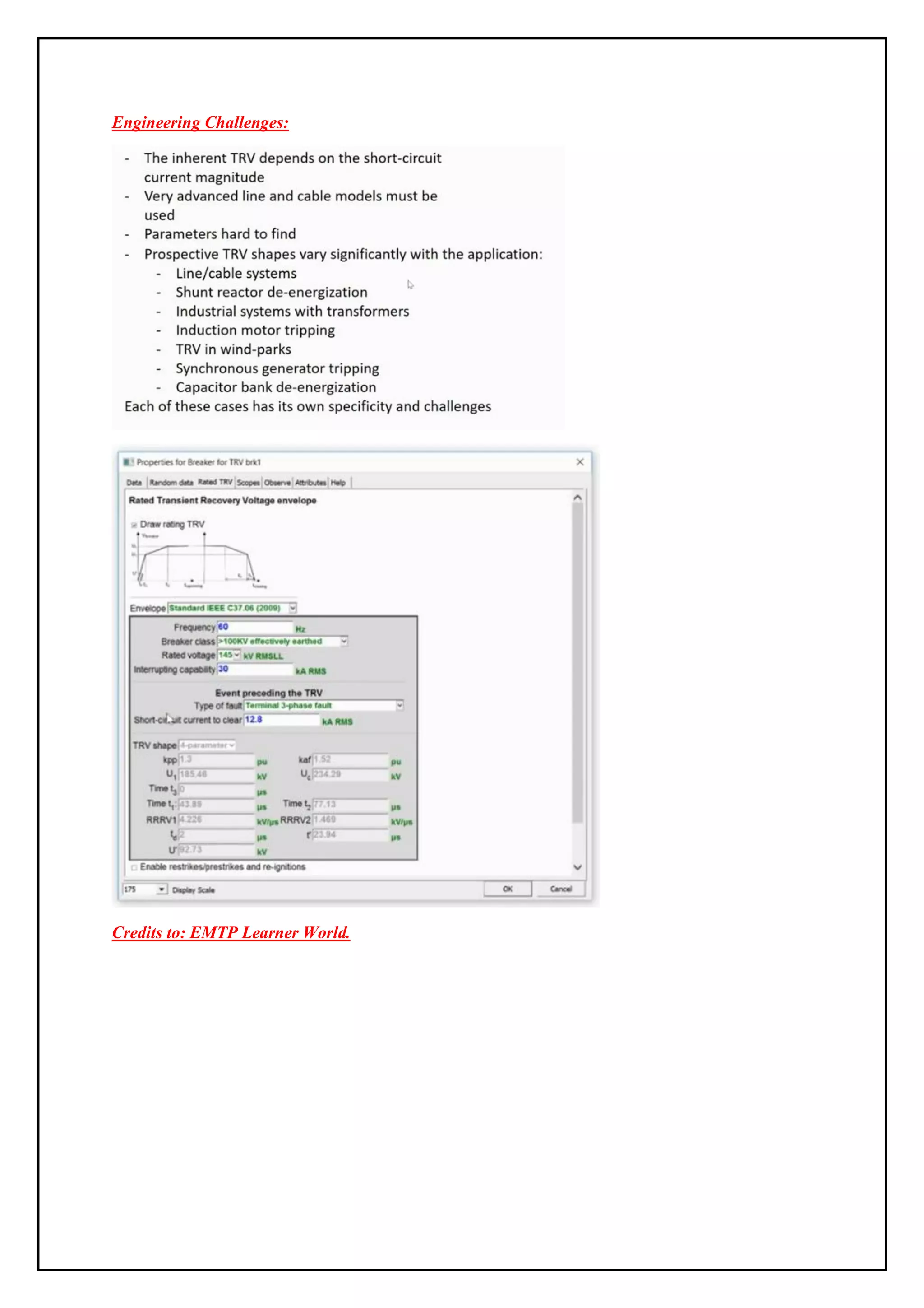 Transient Recovery Voltage Part-1 | PDF