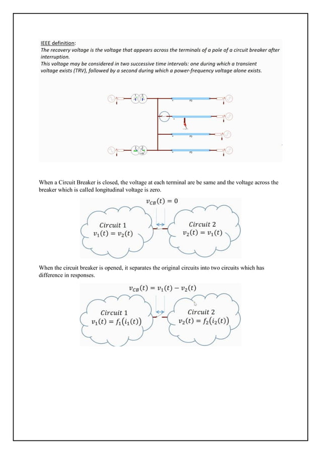 Transient Recovery Voltage Part-1 | PDF