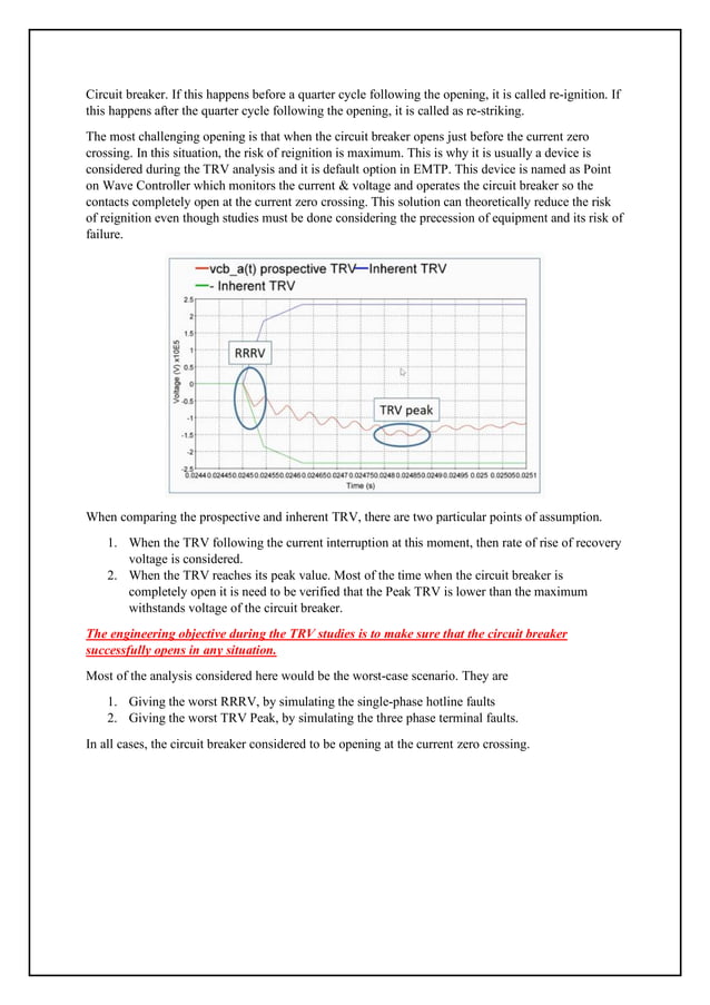 Transient Recovery Voltage Part-1 | PDF