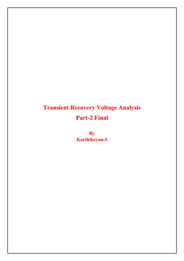 Transient Recovery Voltage Part-2 | PDF | Computer Networking | Computing