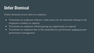 Wrongful vs unfair agreement | PPT