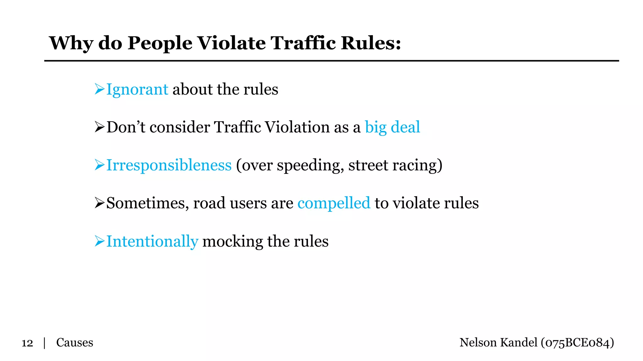Traffic Rules Violation | PDF