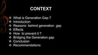 generation gap | PPTX