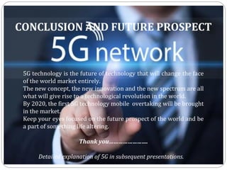 5G technology part 1 | PPT