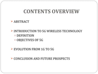 5G technology part 1 | PPT