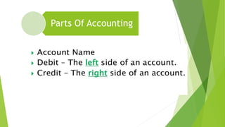 Accounting Procedure: Rules of Debit And Credit | PPTX