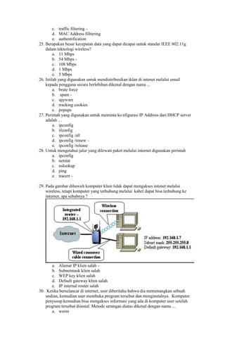 Try out ujian nasional smk teori kejuruan 2013 | PDF
