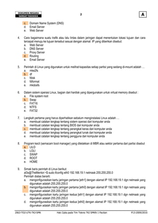 Try out ujian nasional smk teori kejuruan a | PDF