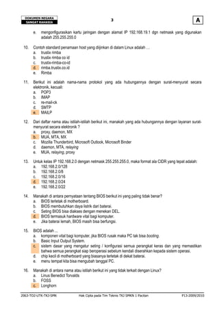 Try out ujian nasional smk teori kejuruan a | PDF