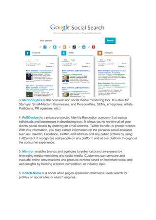 Try 25 best social search engines to get social information in 2022 (1 ...