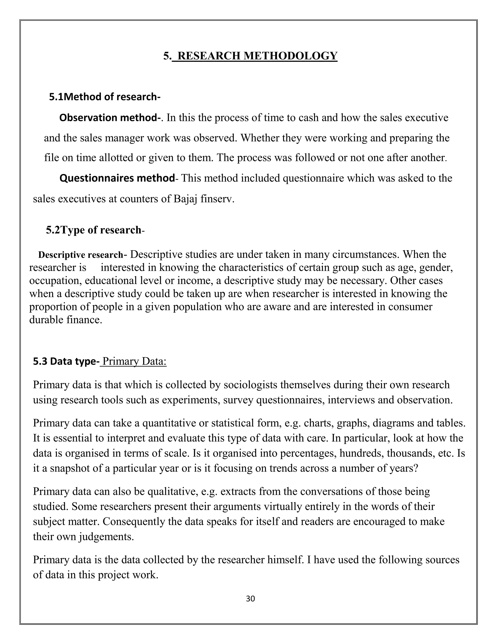 summer training project report on bajaj finserv | PDF