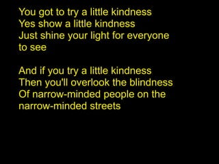 Try a Little Kindness | PDF