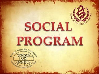 Social Program - XV MDSC | PPT