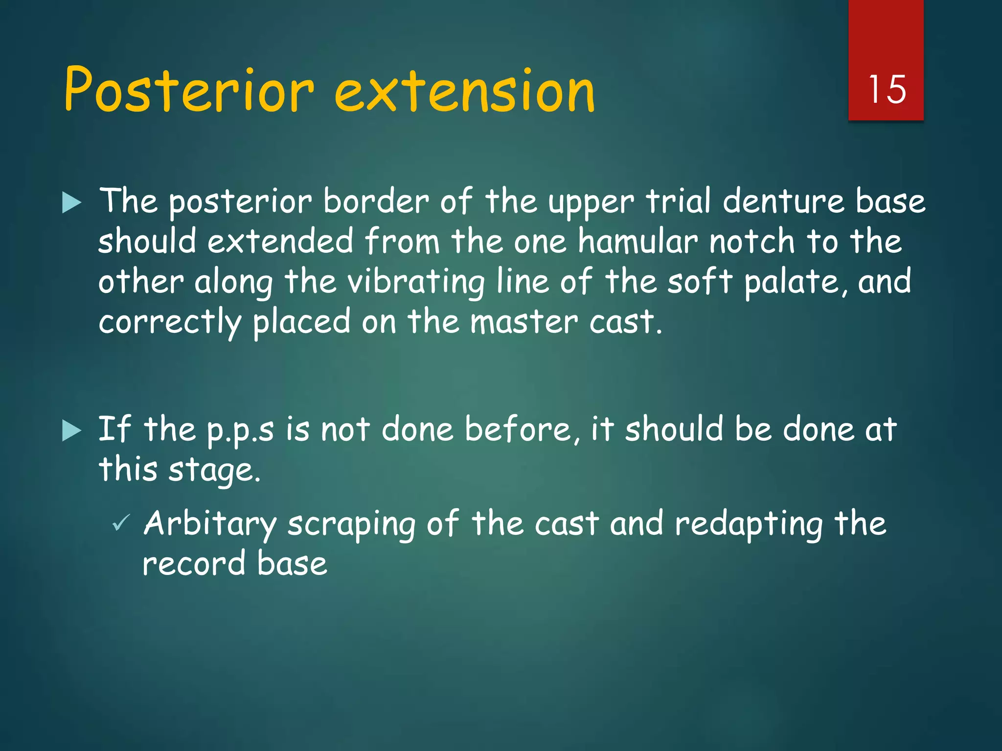 Try in of complete dentures | PPTX