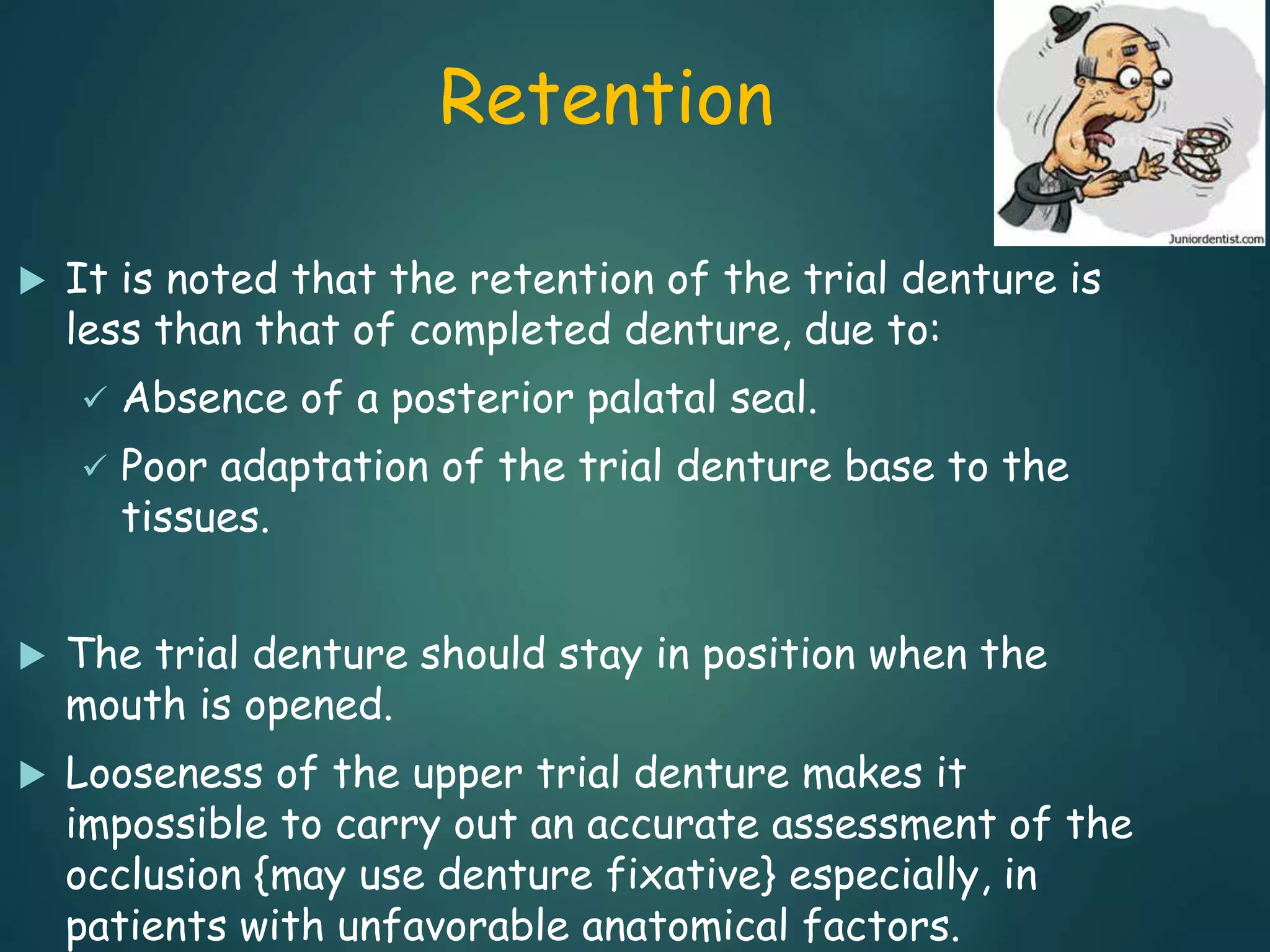 Try in of complete dentures | PPTX