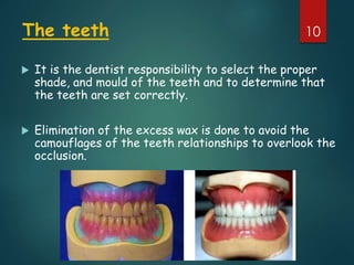 Try in of complete dentures | PPTX