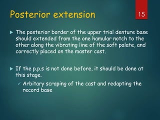 Try in of complete dentures | PPTX