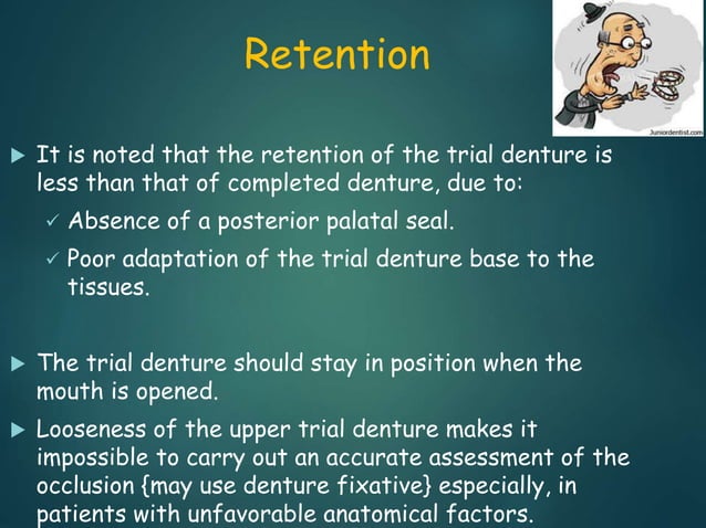 Try in of complete dentures | PPTX