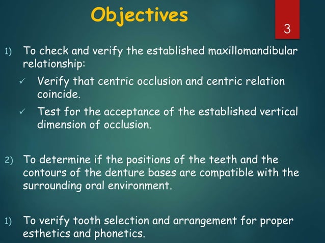 Try in of complete dentures | PPTX