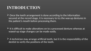 TRY IN IN COMPLETE DENTURE , TRY IN COMPLETE | PPTX